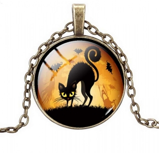 ketting met kat hanger | sieraden | kettingen | dieren | katten