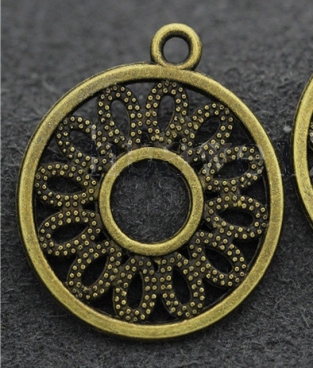 ronde bedel | bedels | diverse | brons | tibetaans zilver